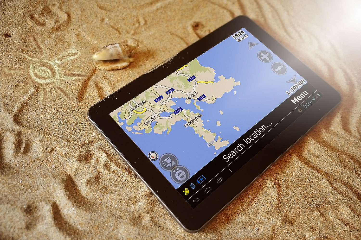 Touristische GPS Navigationskarte - Medulin Riviera